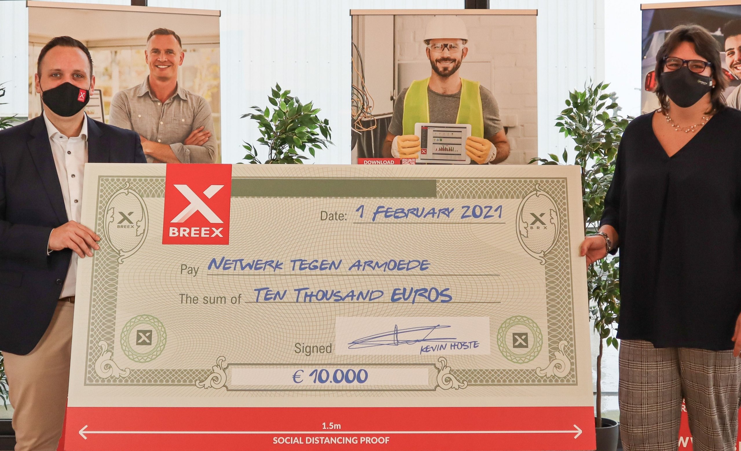 BREEX schenkt mooi bedrag aan goed doel - Made in