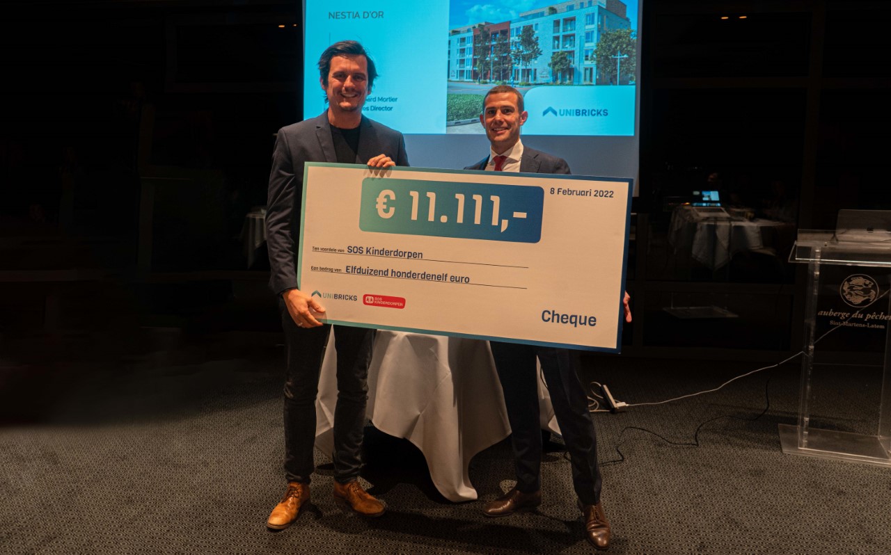 Unibricks doneert €11.111 aan SOS Kinderdorpen - Made in