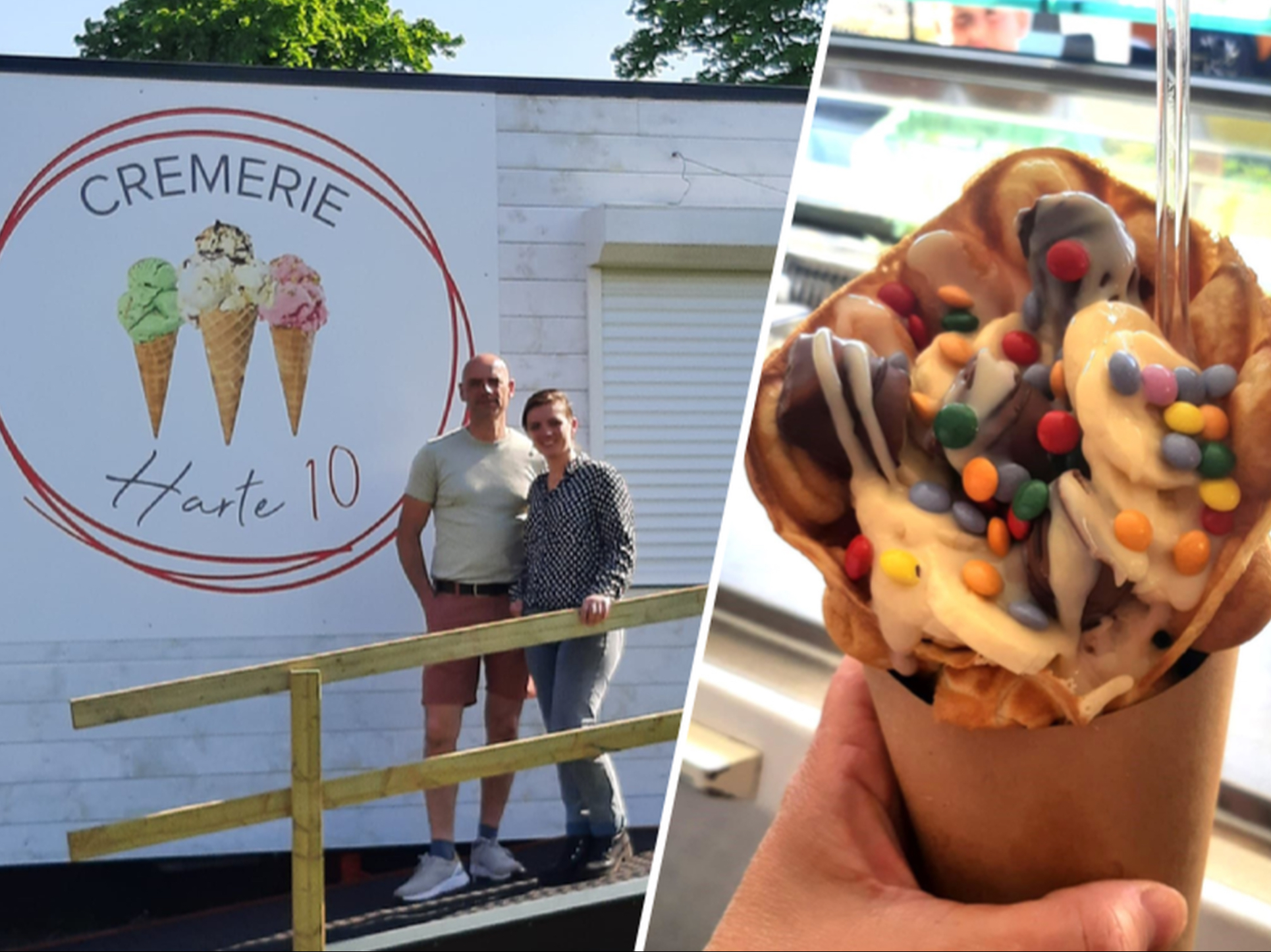 Hippe ‘bubbelwafels’ gevuld met ijs en vers fruit zijn topper in nieuwe ijsjeszaak Harte 10 ...