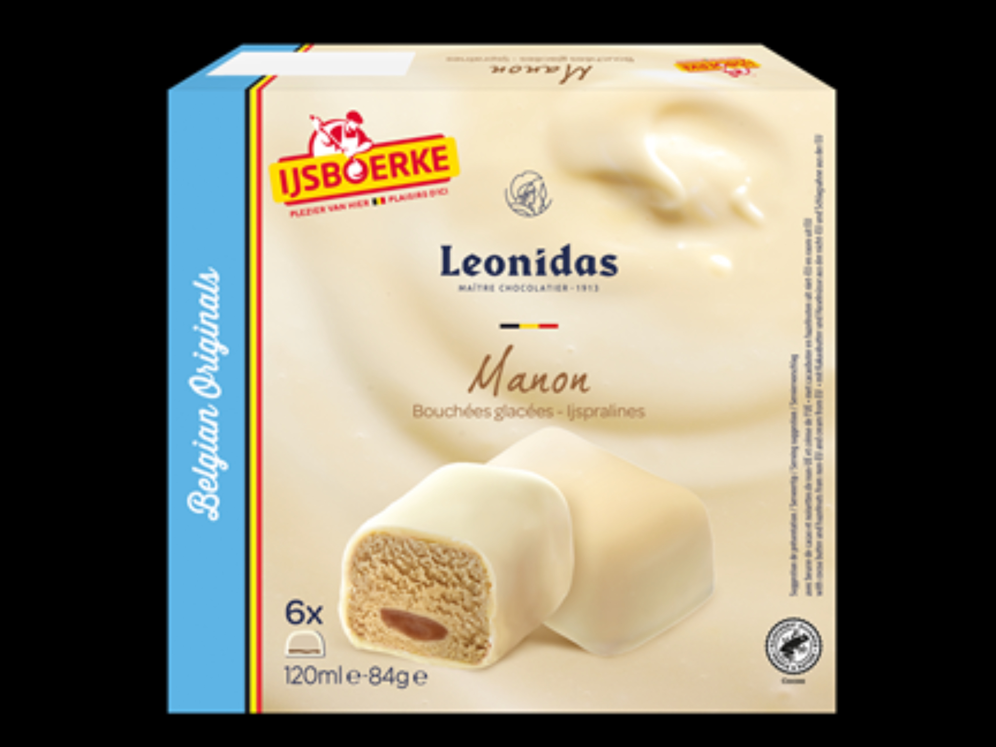 IJsboerke steekt Leonidas Manon-ijspralines in een nieuw jasje - Made in