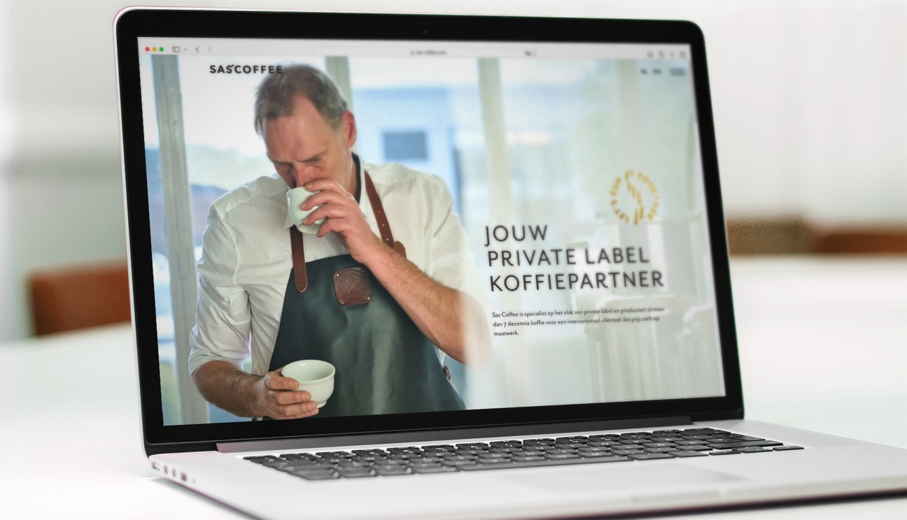 Mad about you verzorgt de rebranding van Sas Coffee - Made in