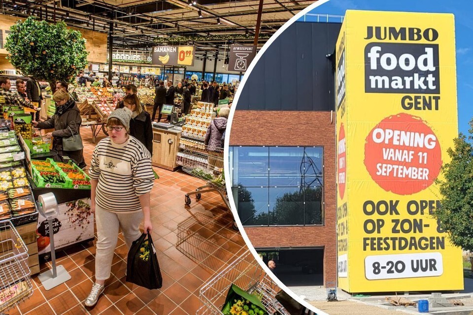 Supermarkt Jumbo opent over twee weken de deuren in Gent, na vier jaar ...