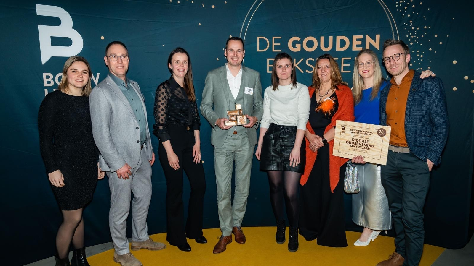 SD Schrijnwerkerij en Interieurbouw verkozen tot 'Digitale Onderneming van het jaar' op gala van ...