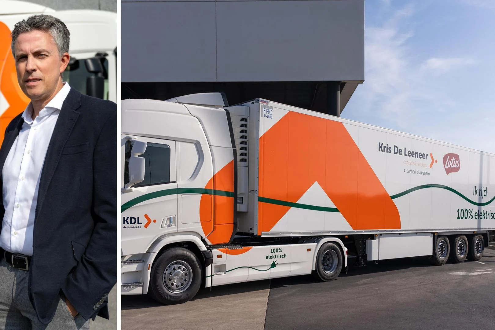 Transportbedrijf KDL Kris De Leeneer vervoert koekjes zonder uitstoot ...