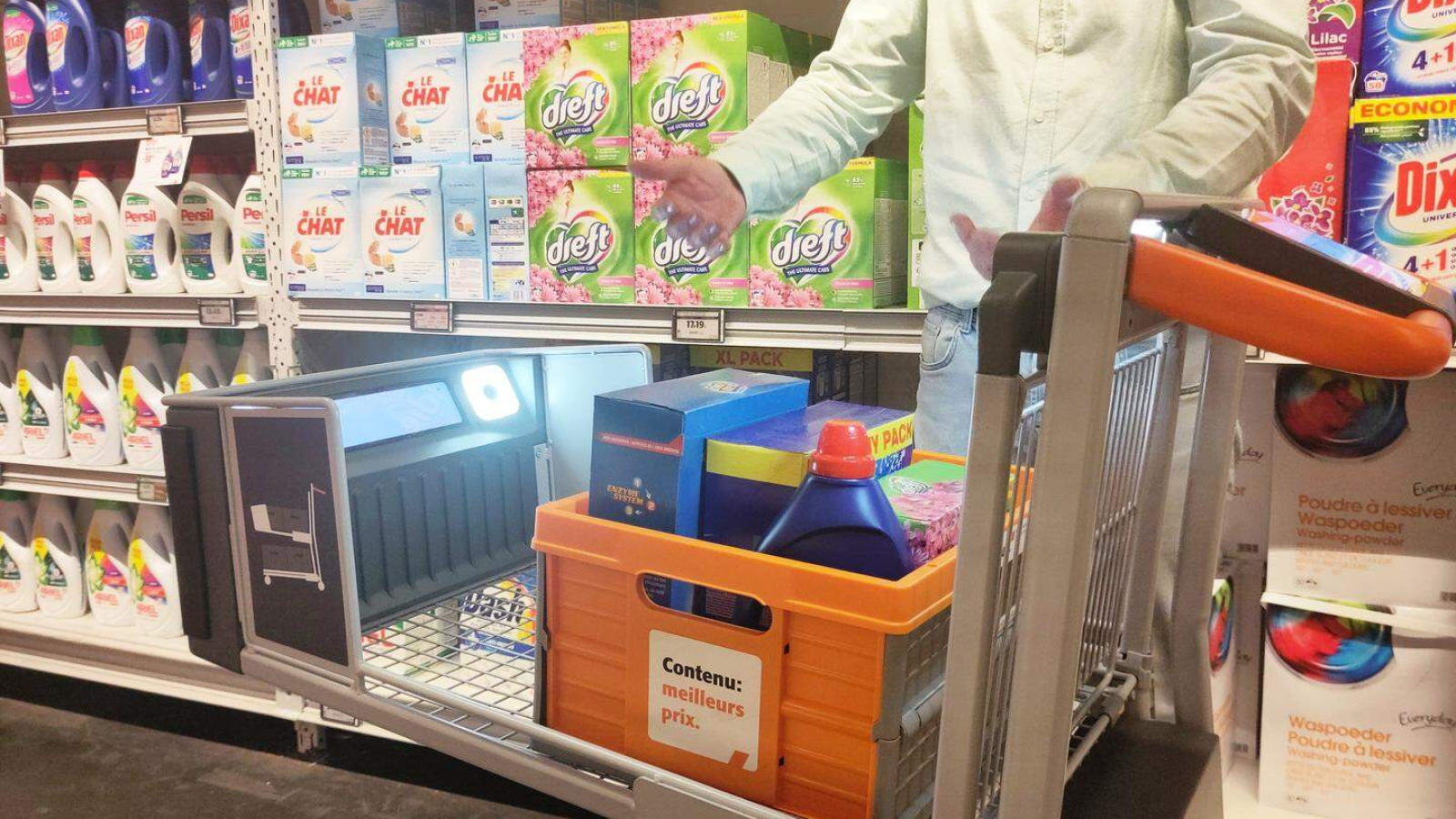 Primeur in België: Colruyt introduceert zelfscannende winkelkar in ...