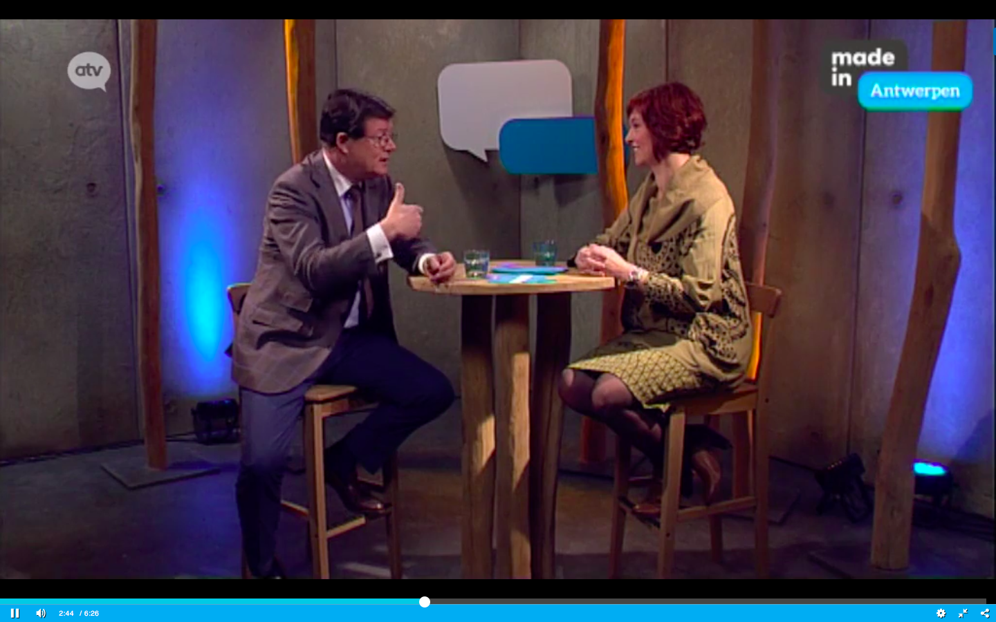 Michel Permeke en Sandra Peeters in Made in Antwerpen TV - Made in